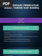 Contoh Tabzir dan Israf Sehari-hari | PDF
