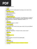 Top 100 Philosophy Quiz Questions | PDF | Epistemology | Knowledge