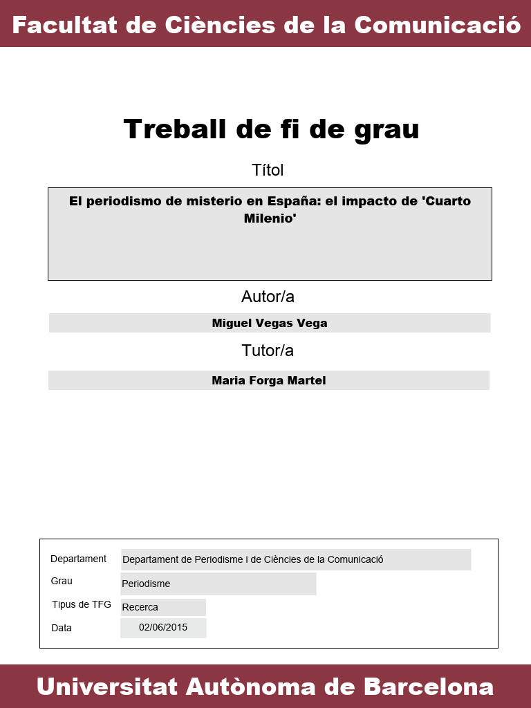 TFG Miguel Vegas | PDF | Karl Popper | Pseudociencia