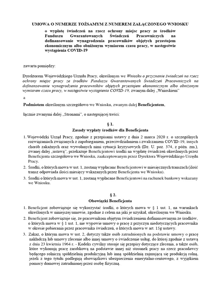 Umowa FGSP v5 22.05.2020 | PDF