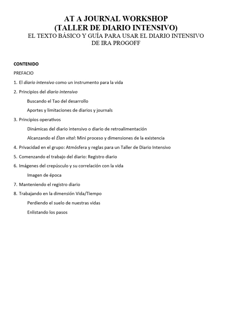 At A Journal Workshop | PDF | Experiencia | Mente