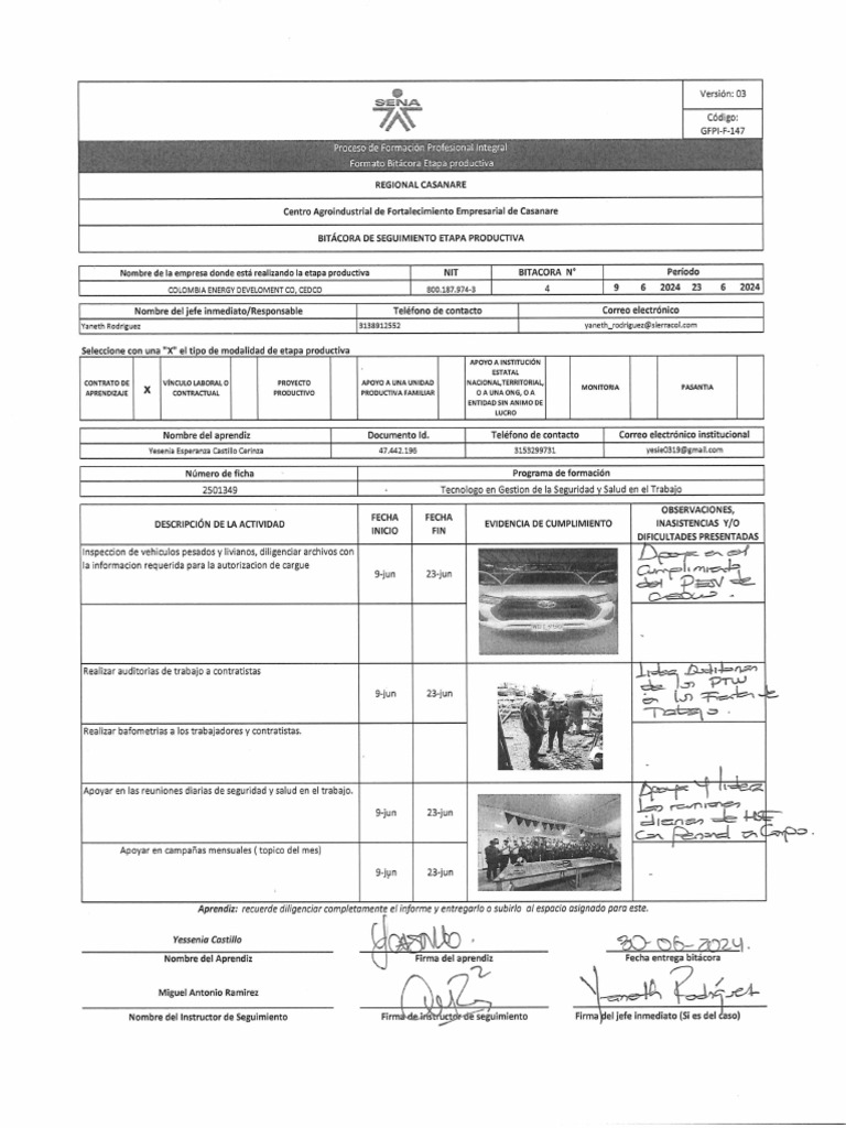 Bitacora 4 - 2501349 YC | PDF