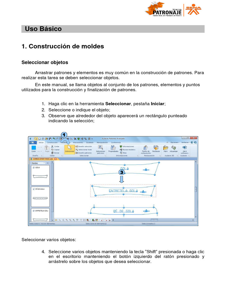 Contruccion de Moldes Audaces | PDF | Ventana (informática) | Herramientas