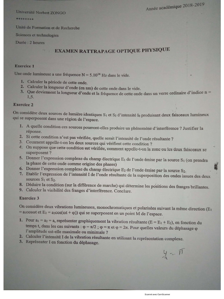 anciens devoir-1 | PDF