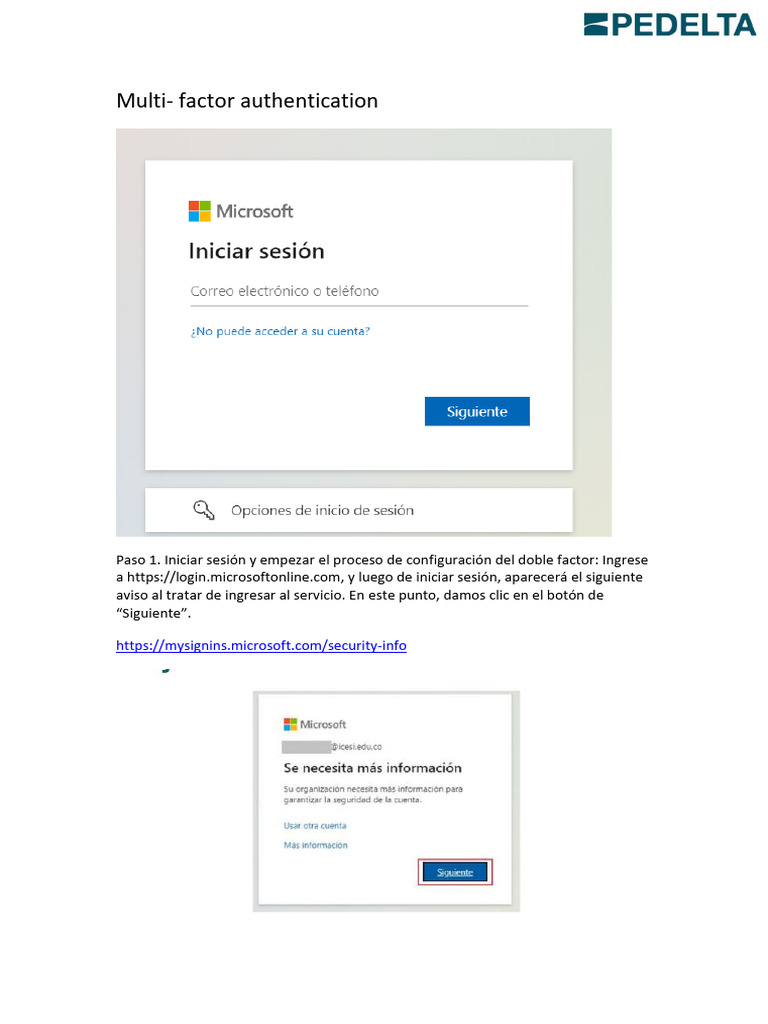 Manual Habilitacion Microsoft Authenticator | Descargar gratis PDF ...