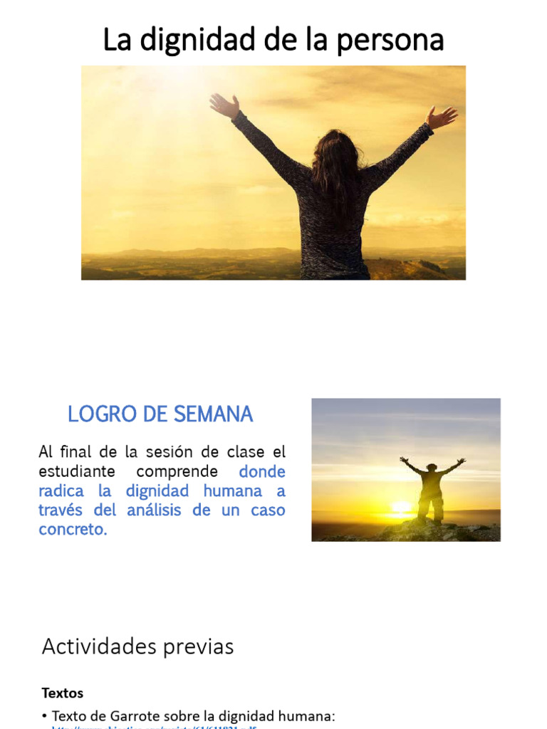 Persona Humana y Su Dignidad | PDF | Alma | Dignidad