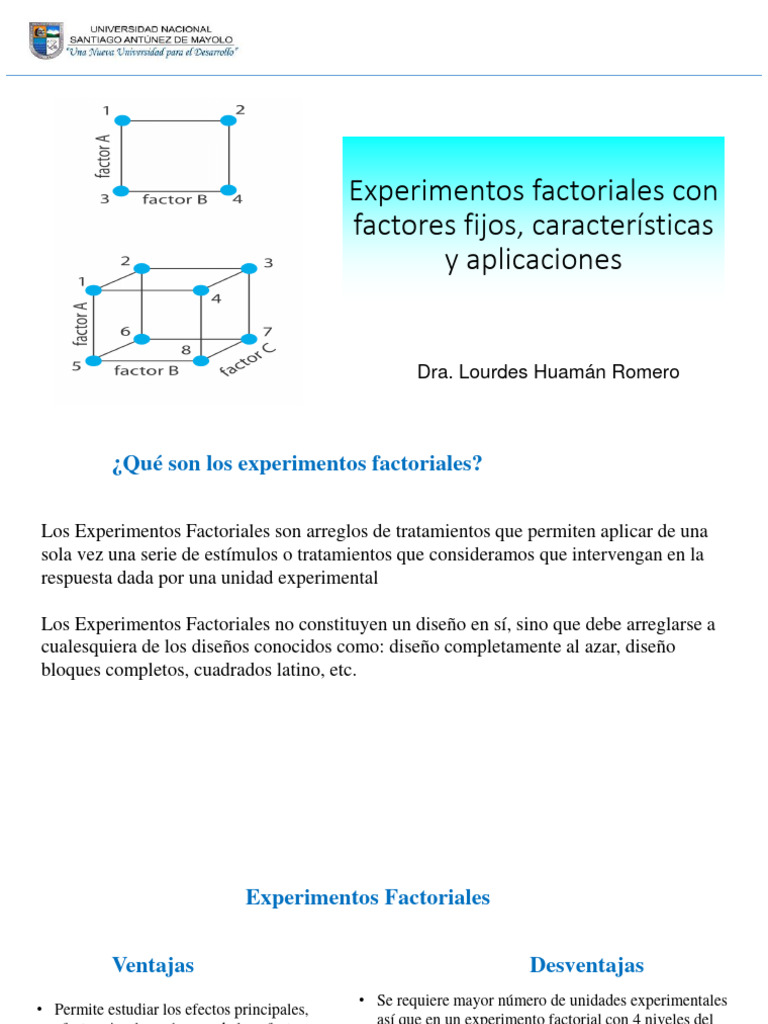 11° experimentos factoriales con factores fijos | Descargar gratis PDF ...