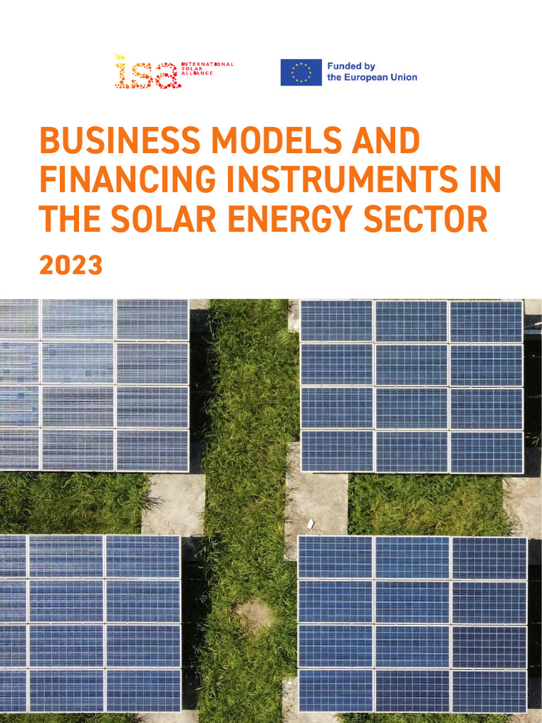 Solar Business Models & Financing Guide | PDF | Solar Power | Renewable ...