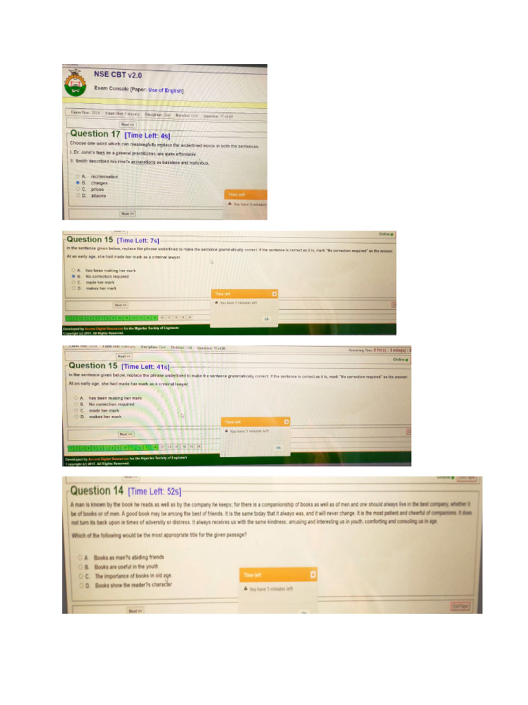 Nse Mock Test March 02-24 | PDF