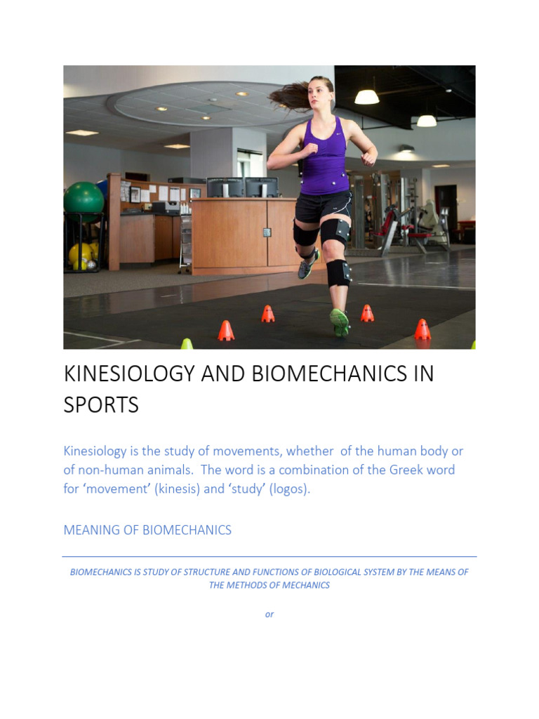 Sports Biomechanics Essentials | PDF | Anatomical Terms Of Motion ...