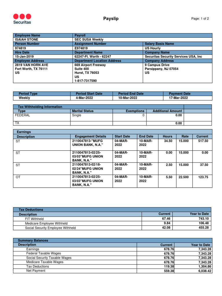USOnline Payslip | PDF | Payments | Government Finances