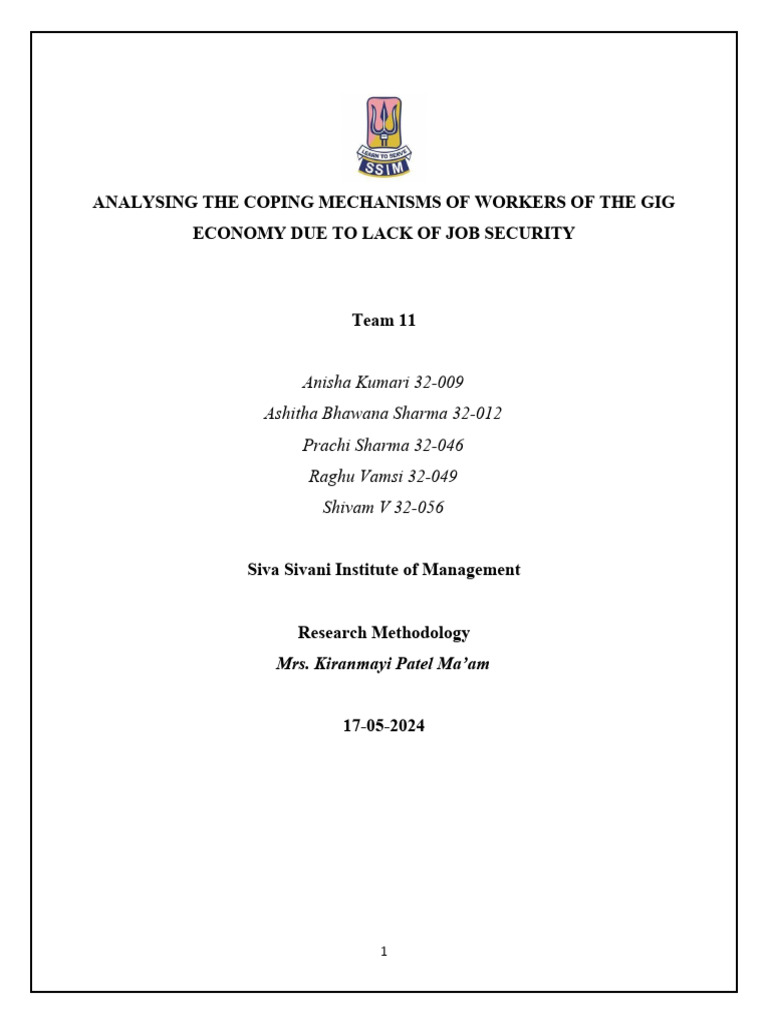 RM Final | PDF | Employment | Job Security