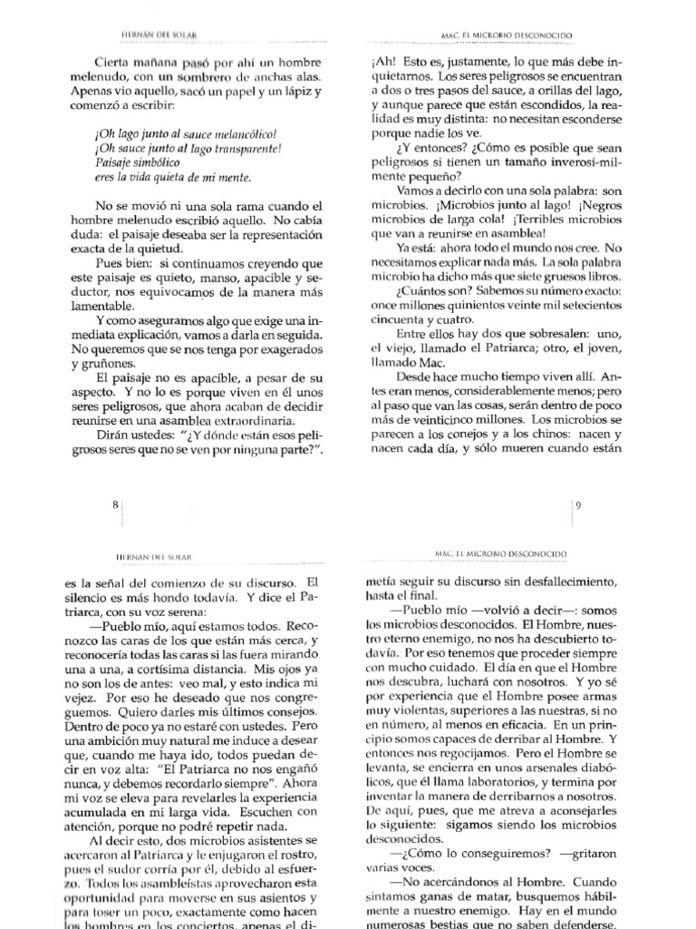03 Mac El Microbio Desconocido H Del Solar Pdf Crdownload Pdf