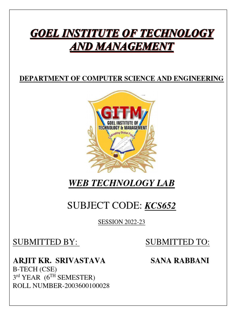 Arjit DBMS File | PDF | Databases | Computer Programming Arjit DBMS File | PDF | Databases | Computer Programming