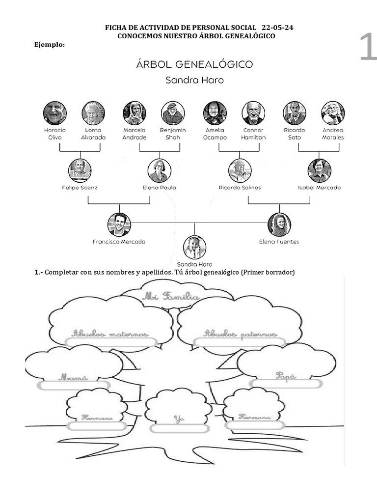 FICHA 22-5 - 24 Ärbol Genealogico-La Carta | PDF