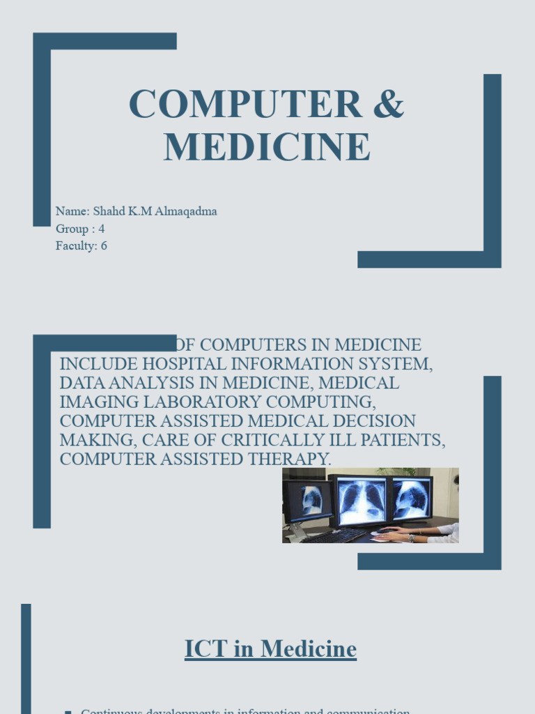 Computer & Medicine | PDF | Medicine | Health Care