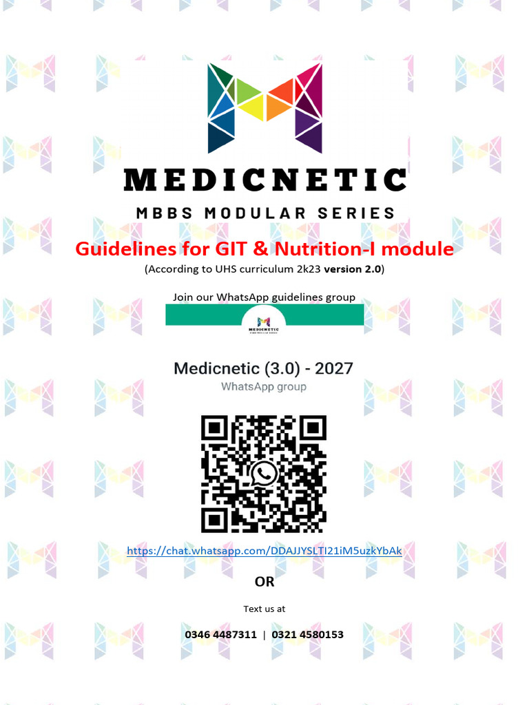 Guidelines For Git And Nutrition I Module By Medicnetic Pdf Gastrointestinal Tract Metabolism 