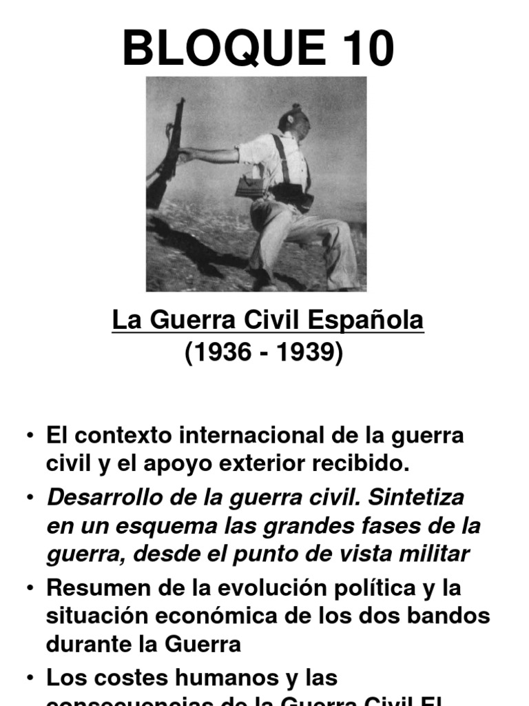 Contexto y Desarrollo de la Guerra Civil Española | PDF | guerra civil ...