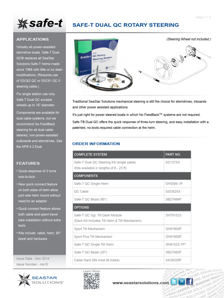 Safe T QC Data | PDF | Steering | Automotive Industry