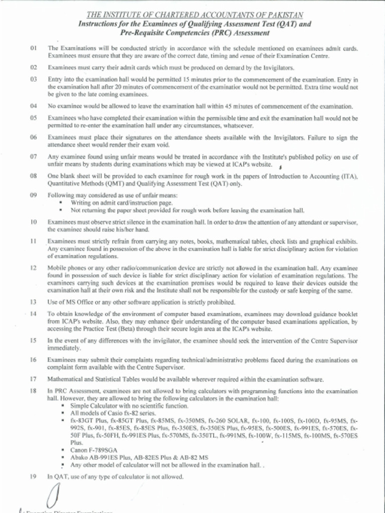 QAT PRC Instructions | PDF
