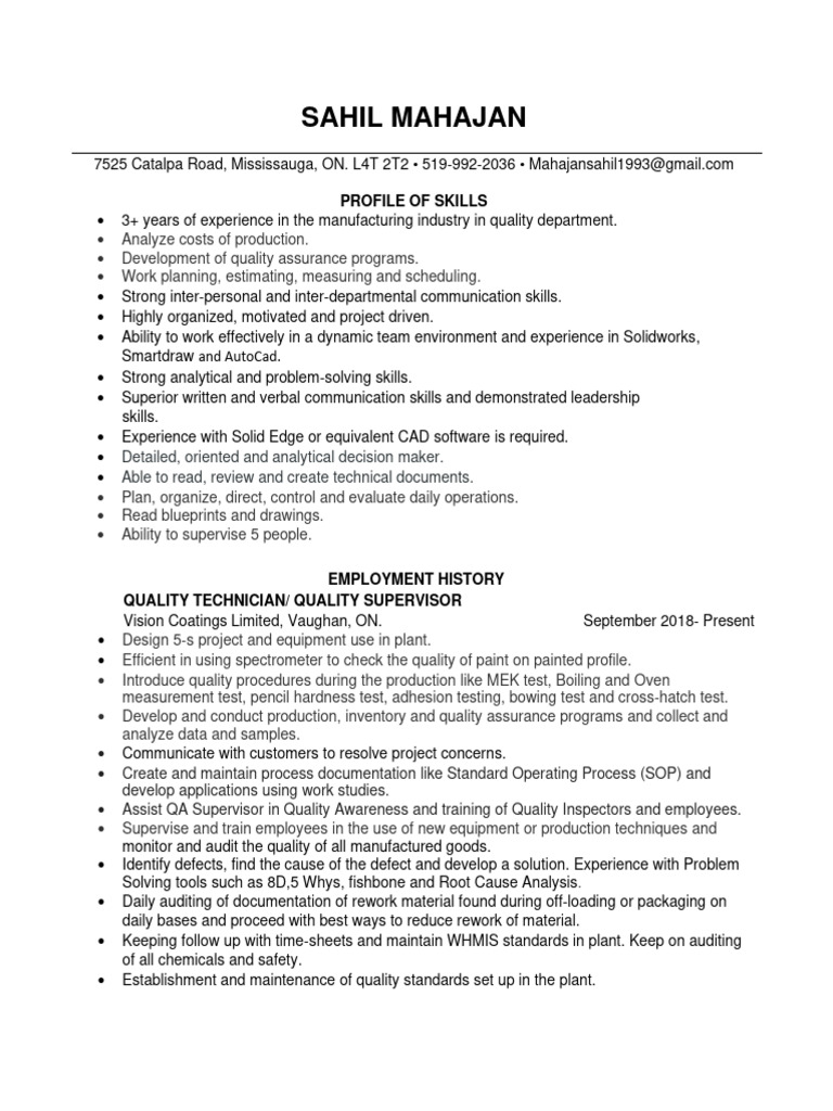 Sahil Mahajan | PDF | Quality Assurance | Engineering Sahil Mahajan | PDF | Quality Assurance | Engineering