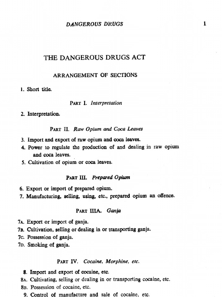 The Dangerous Drugs Act | PDF | Narcotic | Fine (Penalty)