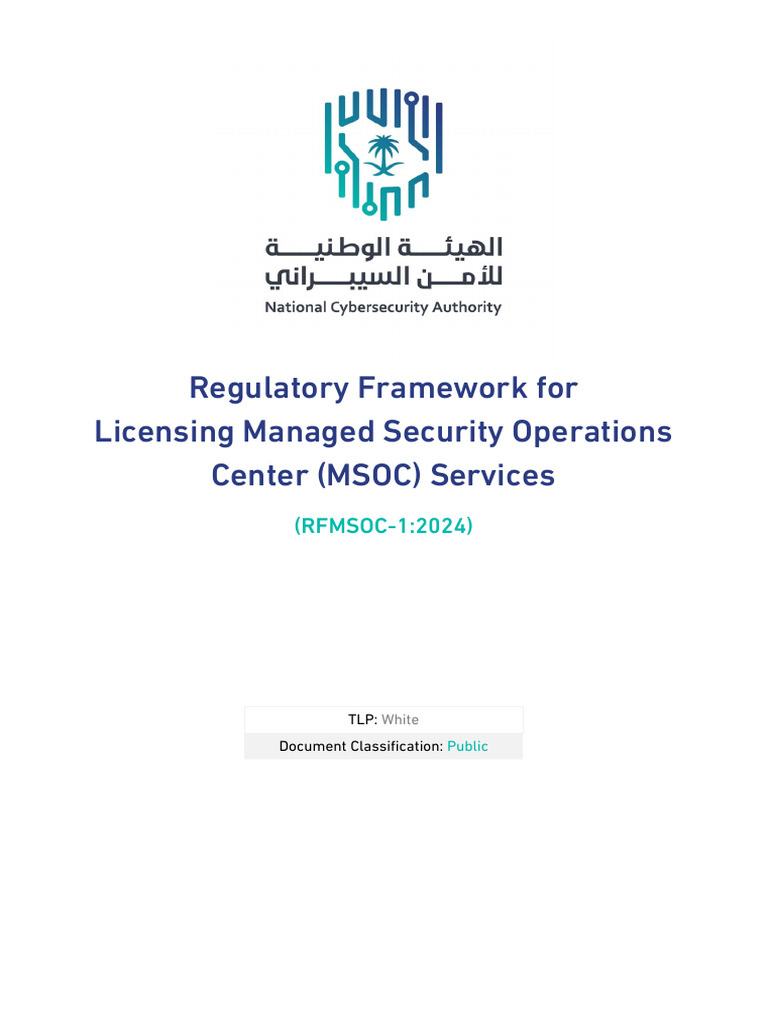 Licensing Framework for MSOC Services | PDF | Justice | Crime & Violence