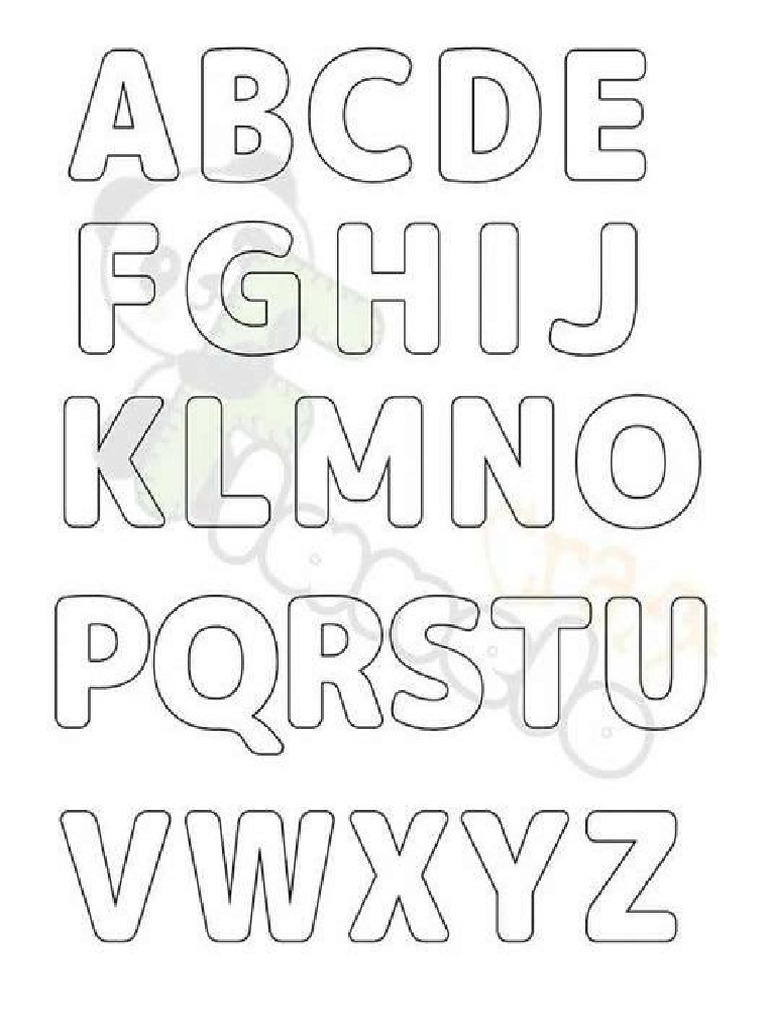 Molde de Letras | PDF