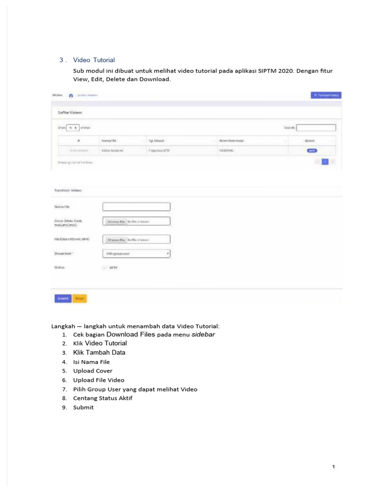 PDF Manual Book Siptm v2 Allpdf | PDF