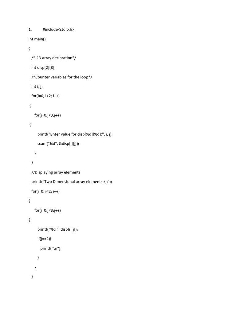 Arrays Output Questions Pdf Computer Programming Software Engineering