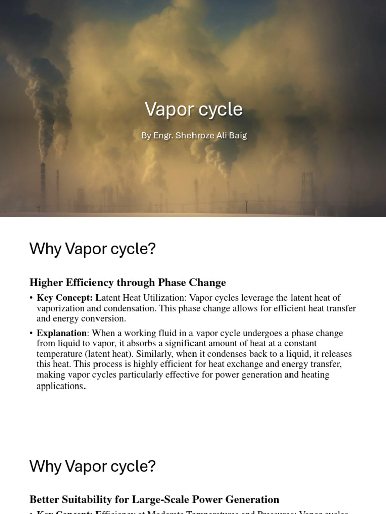 5- Vapor cycle | PDF | Steam | Boiler
