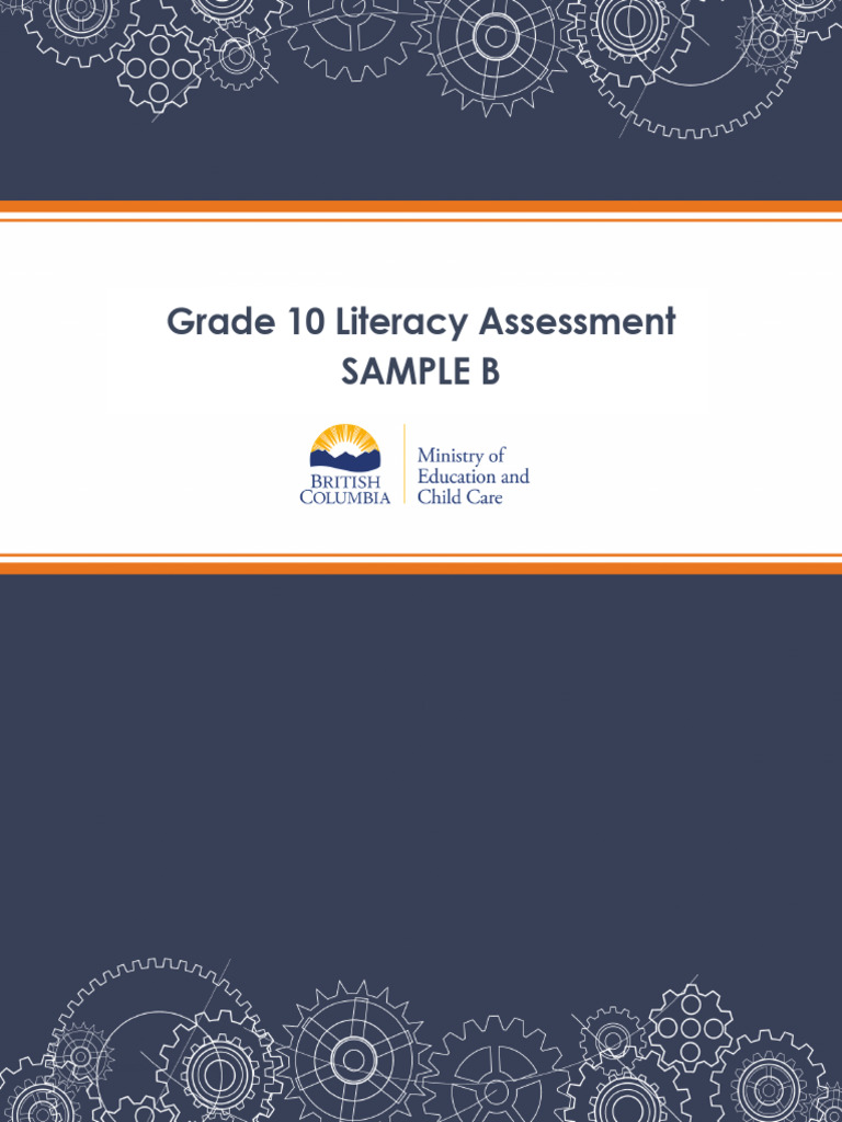 Grade 10 Literacy Sample B | PDF