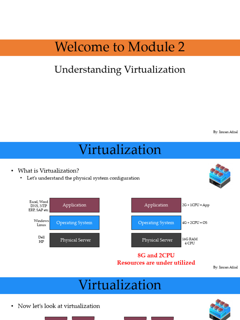 9.1 Module 2 - Understanding Virtualization | PDF | Virtualization | Cloud Computing