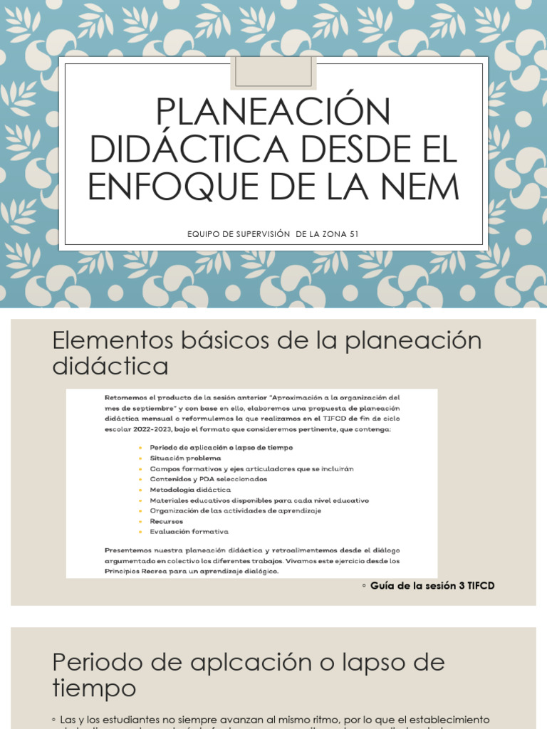 PLANEACIÓN DIDÁCTICA NEM | PDF | Evaluación | Aprendizaje