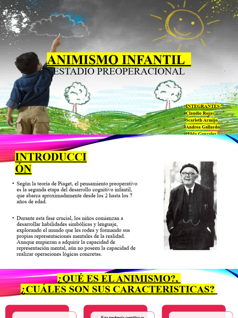 Animismo Infantil en Etapa Preoperacional | PDF | Pensamiento | Las ...