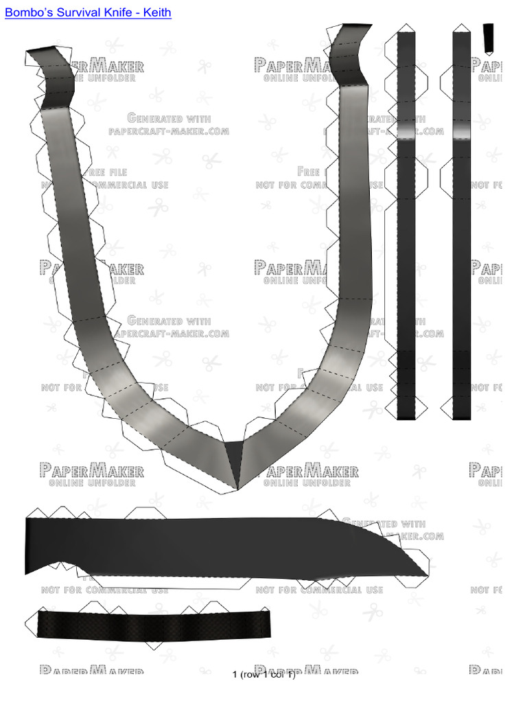 Bombo's Survival Knife - Keith | PDF