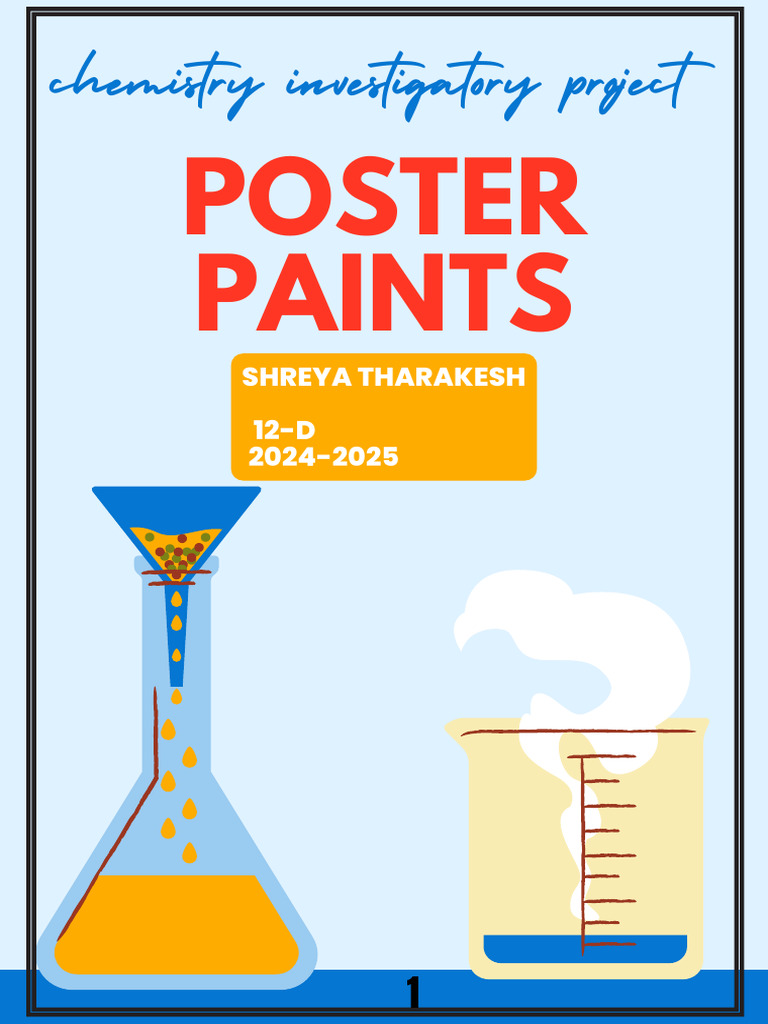 Red and Blue Illustrative Playful Organic Chemistry Poster | PDF ...