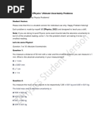 Uncertainties Questions Physics Ocr A - A Level | PDF | Significant ...