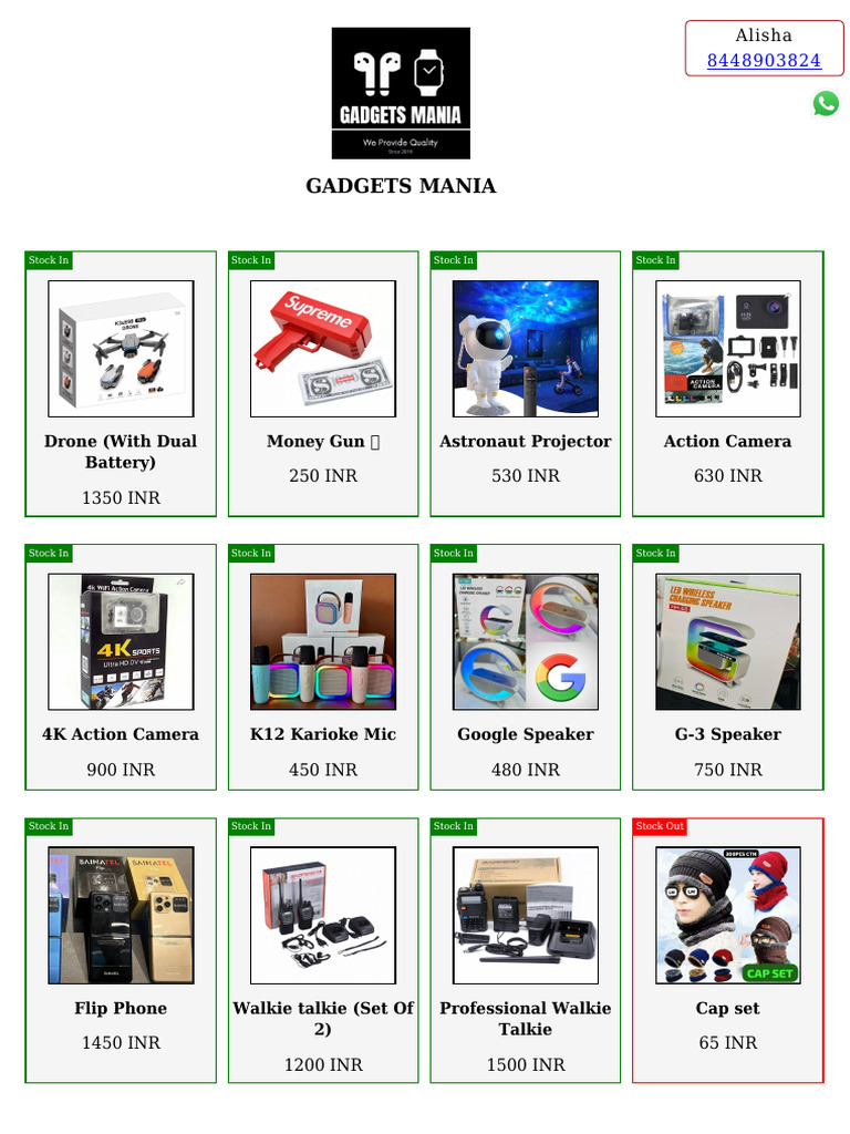 Smart Gadgets | PDF | Equipment | Electronics