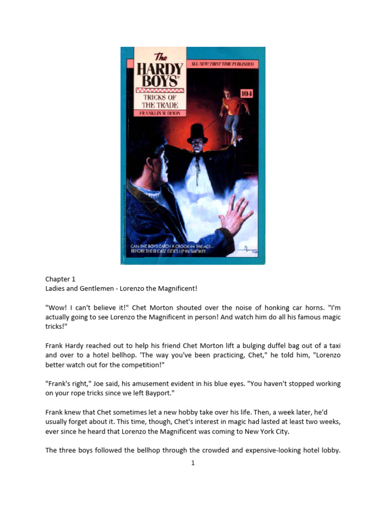 104 Tricks of The Trade | PDF | Handcuffs | The Hardy Boys