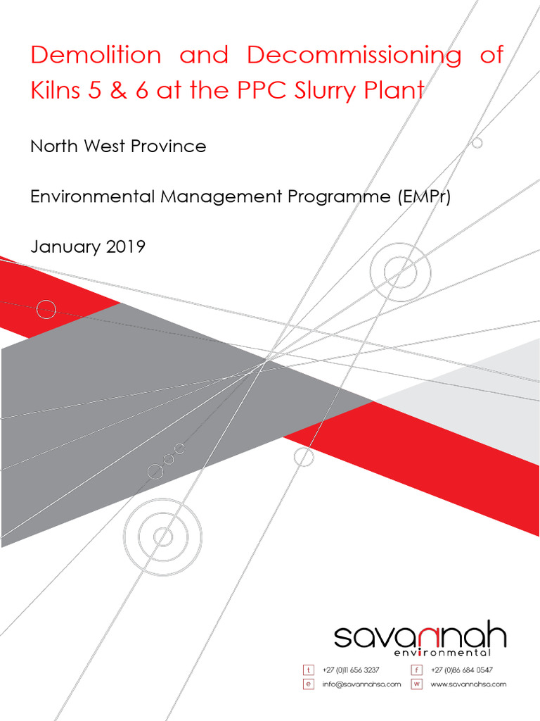 PPC Slurry Appendix J - EMPr | PDF | Environmental Impact Assessment ...