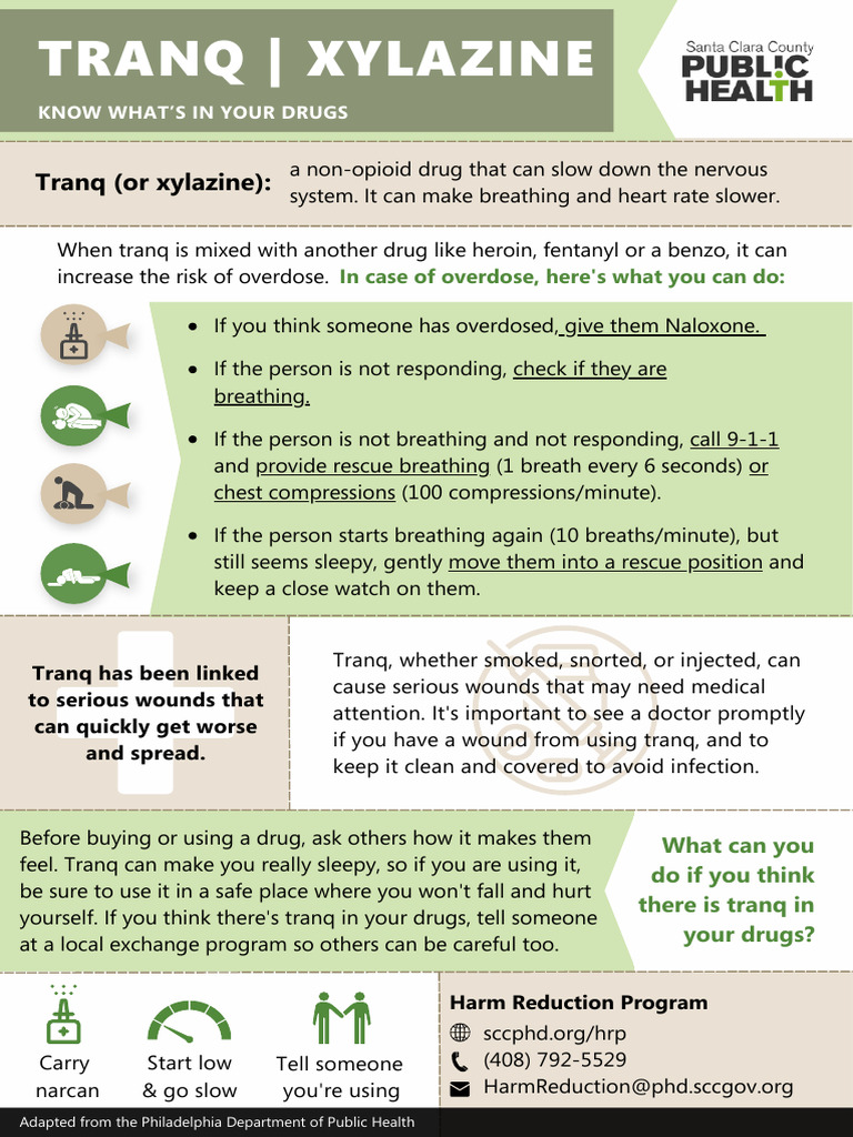 Xylazine Flyer - Know What Is in Your Drugs - 0 | PDF | Medicine ...