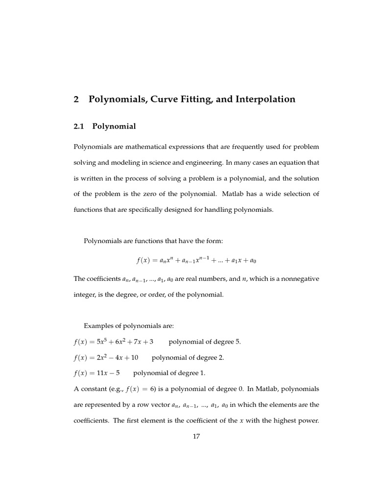 Fourth Lecture | PDF | Interpolation | Spline (Mathematics)