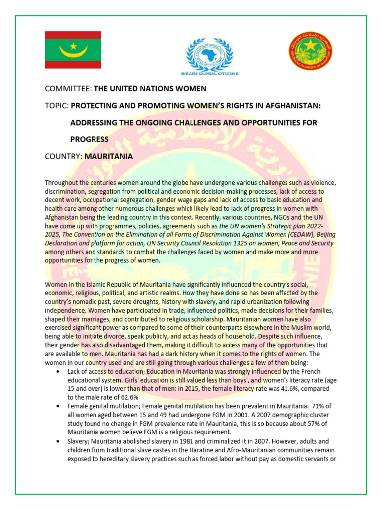 Position Paper Example | PDF | Woman | Female Genital Mutilation
