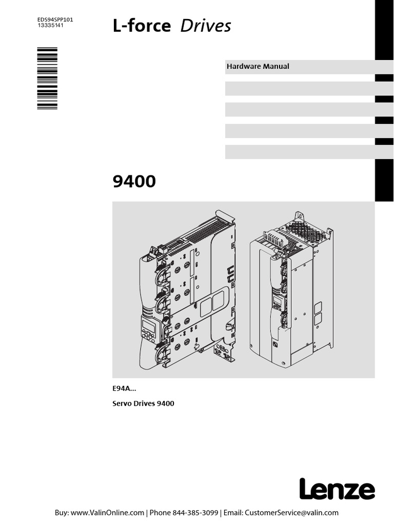 Lenze 9400 Hardware Manual | PDF | Mains Electricity | Fuse (Electrical)