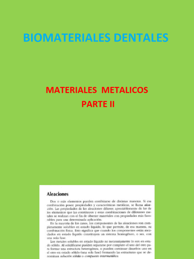 Materiales Metalicos II | PDF