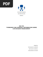 NIA 700 Formacion de La Opinion e Informe de Auditoria Sobre Estados Financieros | PDF ...