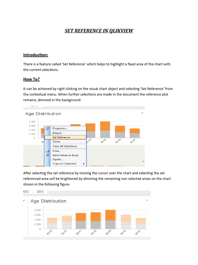 Set Reference in Qlikview | PDF