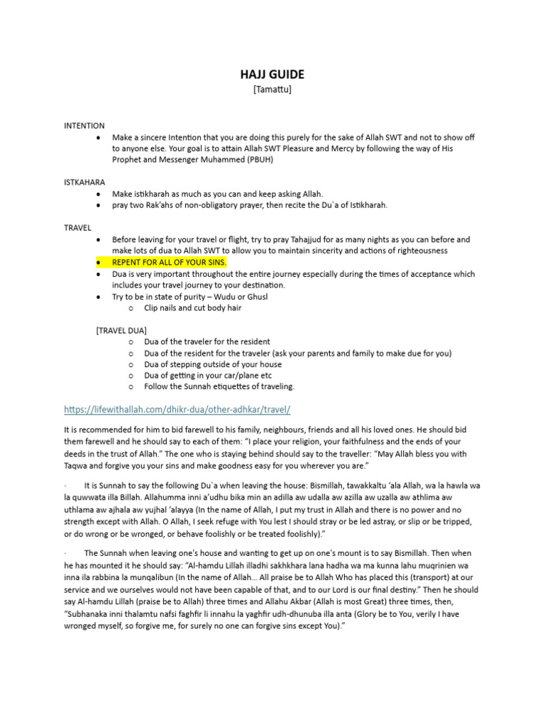 Hajj Guide | PDF | Hajj | Semitic Words And Phrases