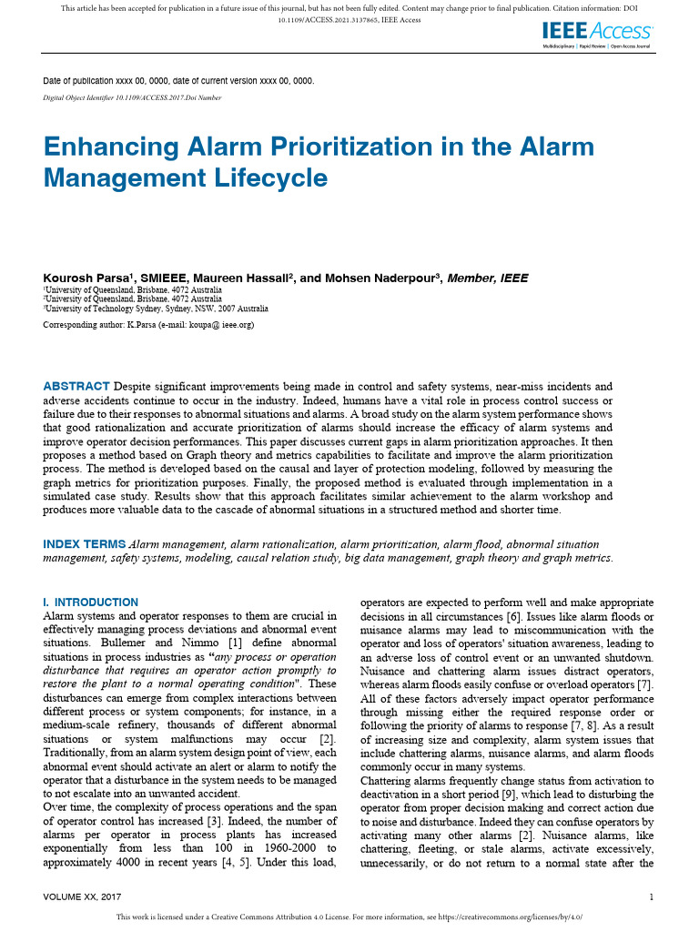 Enhancing Alarm Prioritization in The Alarm Manage | PDF | Safety